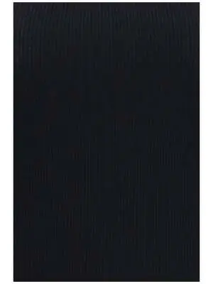 Max Mara Ribbed Jersey Tank Top - Black