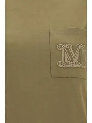 Max Mara Papaia Monogram Cotton T-shirt - Green