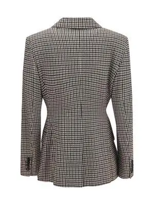 Max Mara Eccelso Double-breasted Houndstooth Blazer - Multicolor