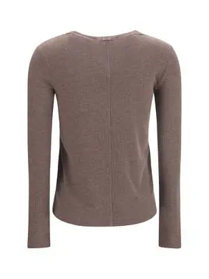 Max Mara Ribbed Long-sleeve Sweater - Brown