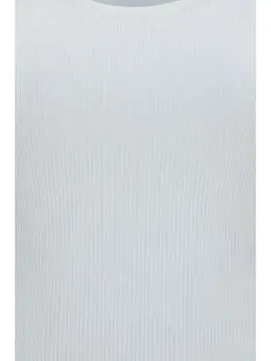 Max Mara Ribbed Jersey Tank Top - White