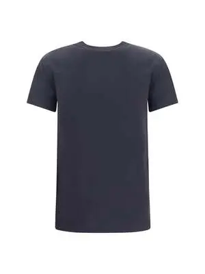 Max Mara Papaia Cotton T-shirt With Monogram Detail - Black