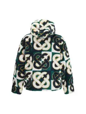 Casablanca Monogram Fleece Hooded Jacket