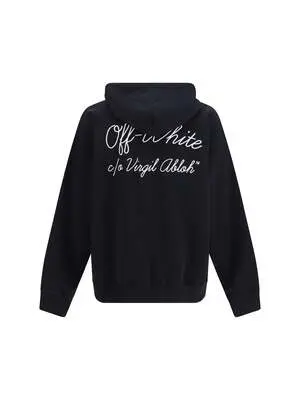 Off-White Script Logo Skate Hoodie - Black
