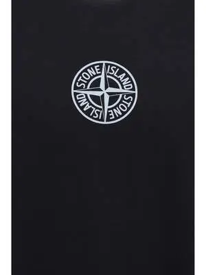 Stone Island Cotton Jersey T-shirt With Central Logo