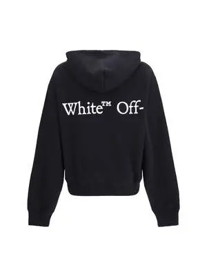 Off-White Graphic Print Cotton Hoodie