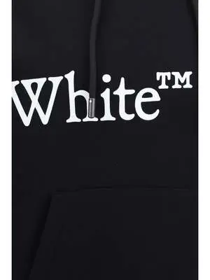 Off-White Graphic Print Cotton Hoodie