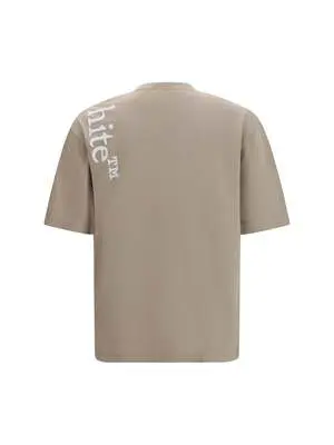 Off-White Vertical Bookish Skate T-shirt - Cream