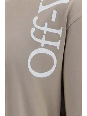 Off-White Vertical Bookish Skate T-shirt - Cream