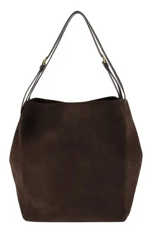 Vince Josie Large Suede Tote - Cacao