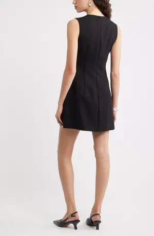 Chelsea28 Sleeveless Button-front Mini Dress