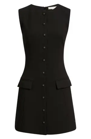 Chelsea28 Sleeveless Button-front Mini Dress