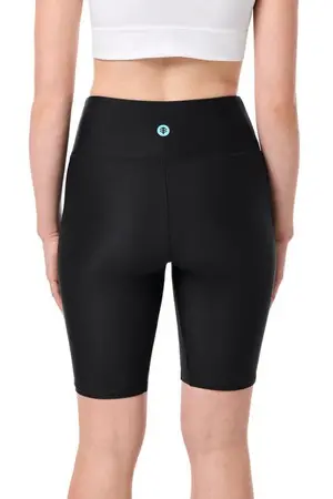 Coolibar Ocean Sculpt High Rise Swim Shorts - Black