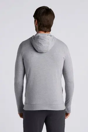 Coolibar Lumaleo Full Zip Hoodie - Grey Heather
