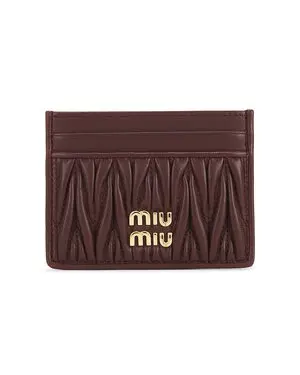 Miu Miu Matelasse Card Holder