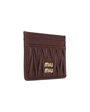 Miu Miu Matelasse Card Holder