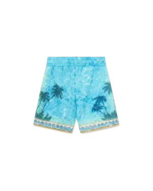Casablanca Poolside Emblem Shorts - Multicolor
