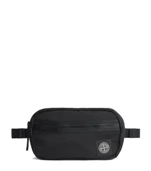 Stone Island Logo Patch Belt Bag - Black