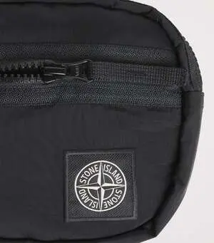 Stone Island Logo Patch Belt Bag - Black