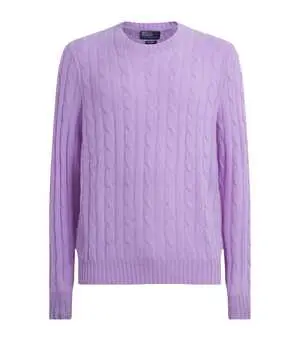 Polo Ralph Lauren Cashmere Cable-knit Sweater - Purple