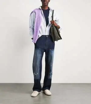 Polo Ralph Lauren Stripe Patchwork Oxford Shirt