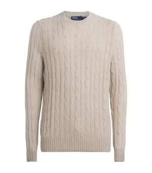 Polo Ralph Lauren Cashmere Cable-knit Sweater - Brown
