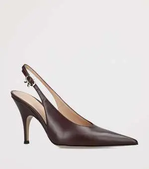 GIANVITO ROSSI Leather Sofia Slingback Pumps 95