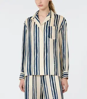 Max Mara Silk Stripe Shirt