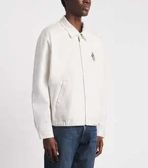 Polo Ralph Lauren Embroidered Polo Bear Bomber Jacket - White