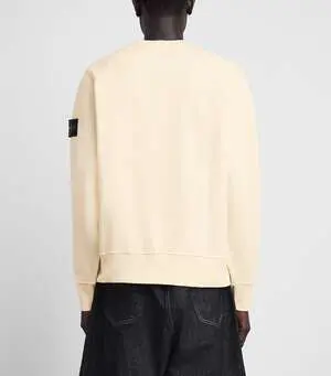 Stone Island Cotton Compass Logo Sweatshirt