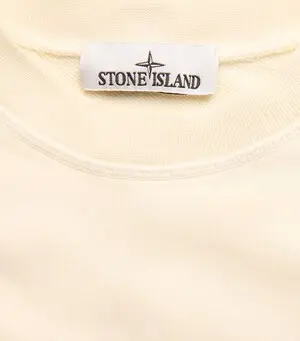 Stone Island Cotton Compass Logo Sweatshirt