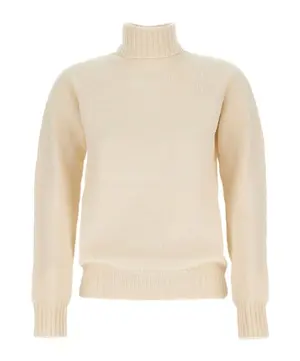 DRUMOHR High-neck Long-sleeved Sweater - Nude