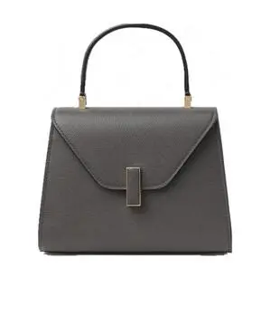 VALEXTRA Iside Foldover Mini Top Handle Bag - Black