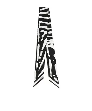 Dolce & Gabbana Dolce Gabbana Zebra Printed Twill Headscarf