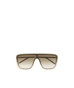 Saint Laurent Mask Frame Sunglasses - Nude