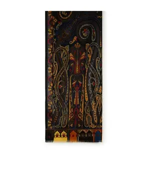 Etro Patterned Fringed Scarf