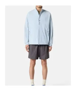 Stone Island Oversized-fit Zipper-up Overshirt With Raglan Sleeves