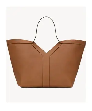 Saint Laurent Y Tote In Leather - Brown