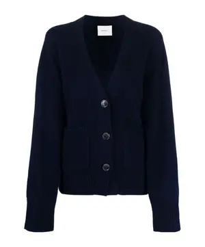LISA YANG Cashmere Cardigan - Navy Blue