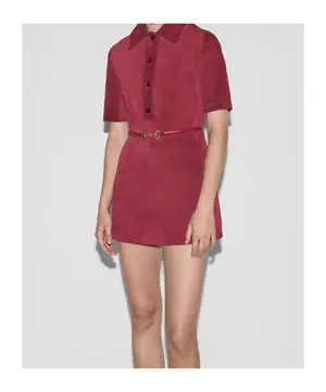 Gucci Short-sleeve Shirt Dress With Horsebit Belt