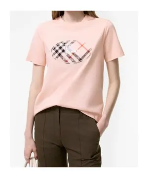 Burberry Embroidered Logo T-shirt
