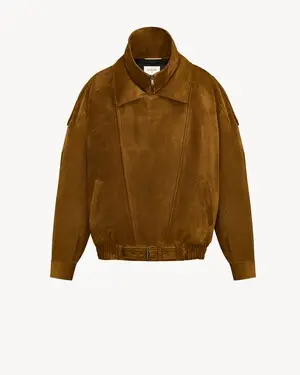 Saint Laurent Bomber Jacket In Vintage Split Leather