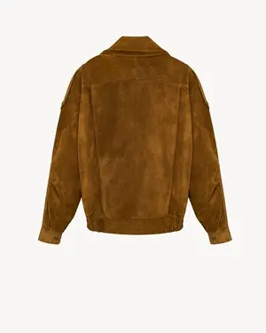 Saint Laurent Bomber Jacket In Vintage Split Leather