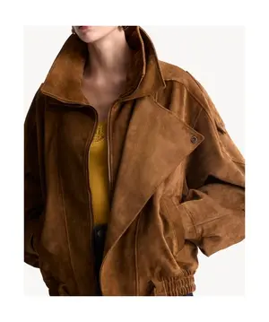 Saint Laurent Asymmetrical Zip Suede Jacket