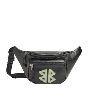 Balenciaga Explorer Logo Detailed Beltpack - Black