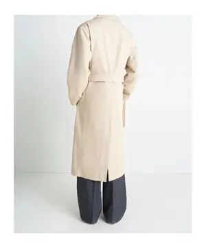 LEMAIRE Double-breasted Belted Trench Coat