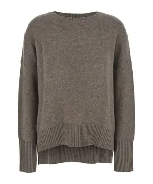 LISA YANG Ribbed Trim Knitwear - Gray