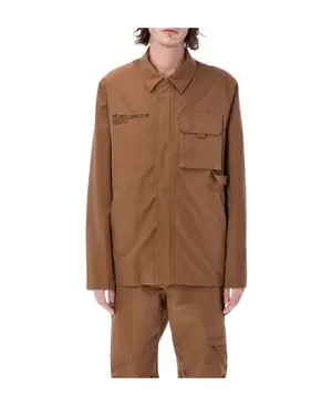 Helmut Lang Long-sleeved Casual Jacket - Brown