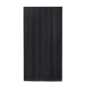 Elisabetta Franchi Jacquard Striped Square Scarf - Black