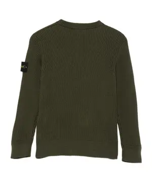 Stone Island Compass-patch Ribbed Sweater